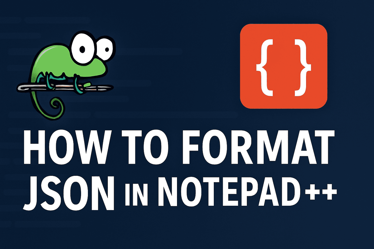 How to Format JSON in Notepad++: Simple Step-by-Step Guide | Merge JSON Files