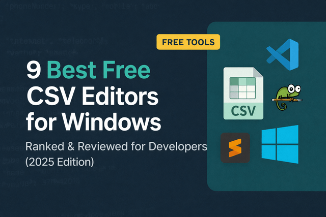 9 Best CSV Editors for Windows in 2026 (Free & Tested)